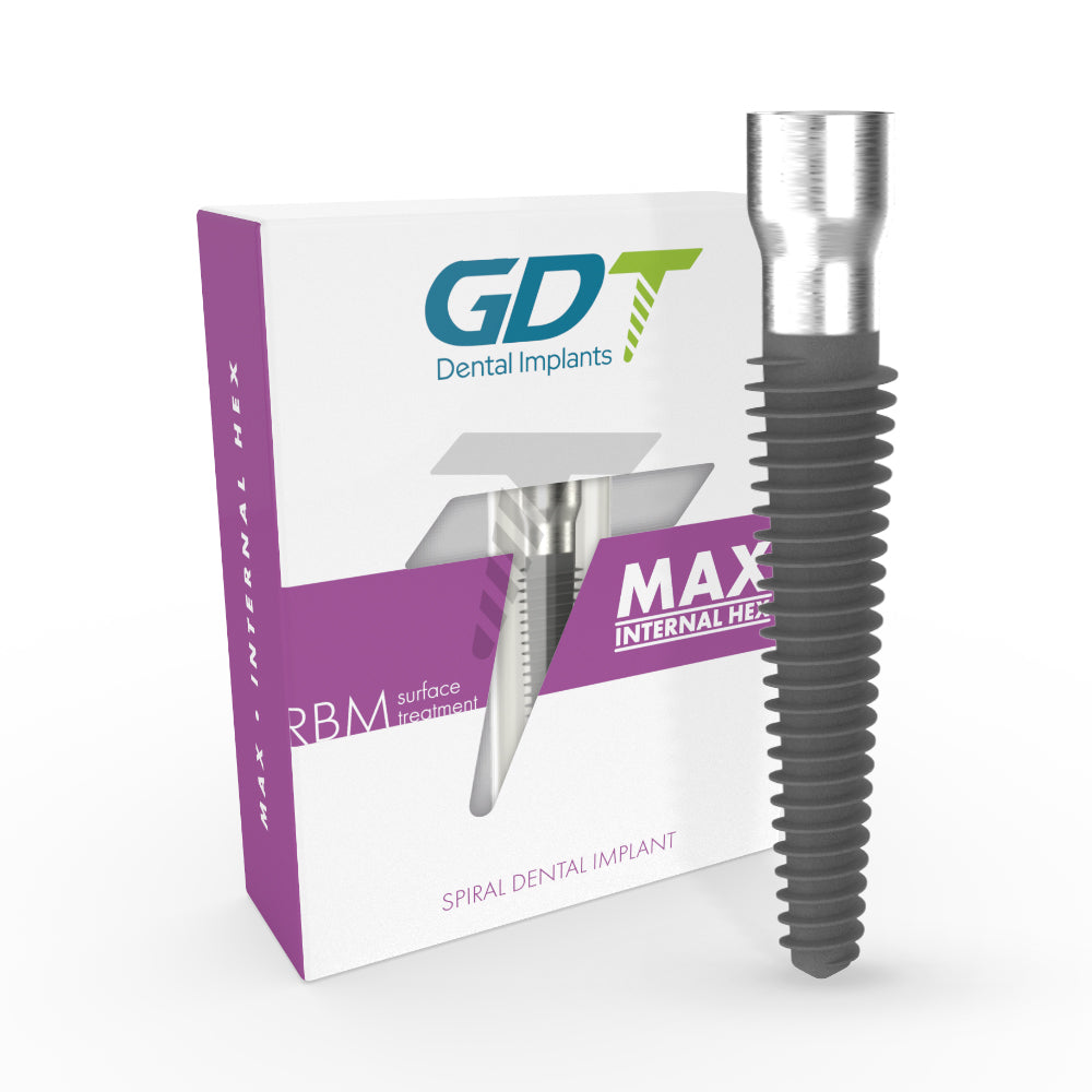 MAX - Basal/Cortical Spiral Implant, Internal Hex