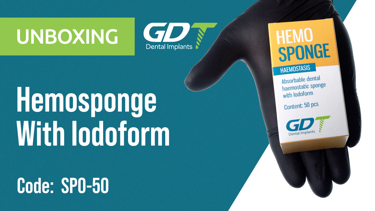 Unboxing GDT Hemosponge with Iodoform