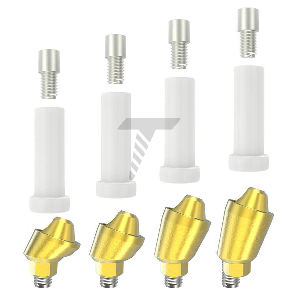 Angulated Multi Unit 1.4 Plastic Sleeve Set 17°