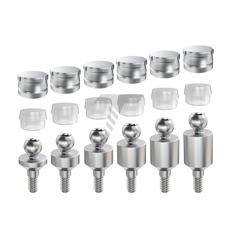 Straight Ball Attachment Standard Set Slim Platform