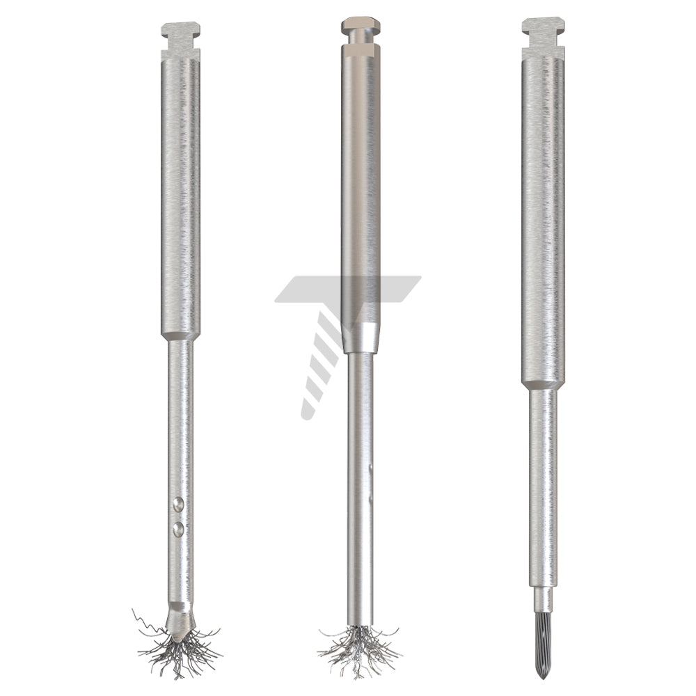 Dental Implant Surface Threads Cleaning Brush